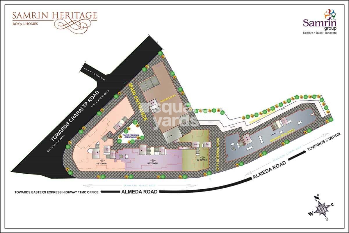 Samrin Heritage in Panch Pakhadi, Thane @ 99.00 Lac - Floor Plans, Location Map & Reviews