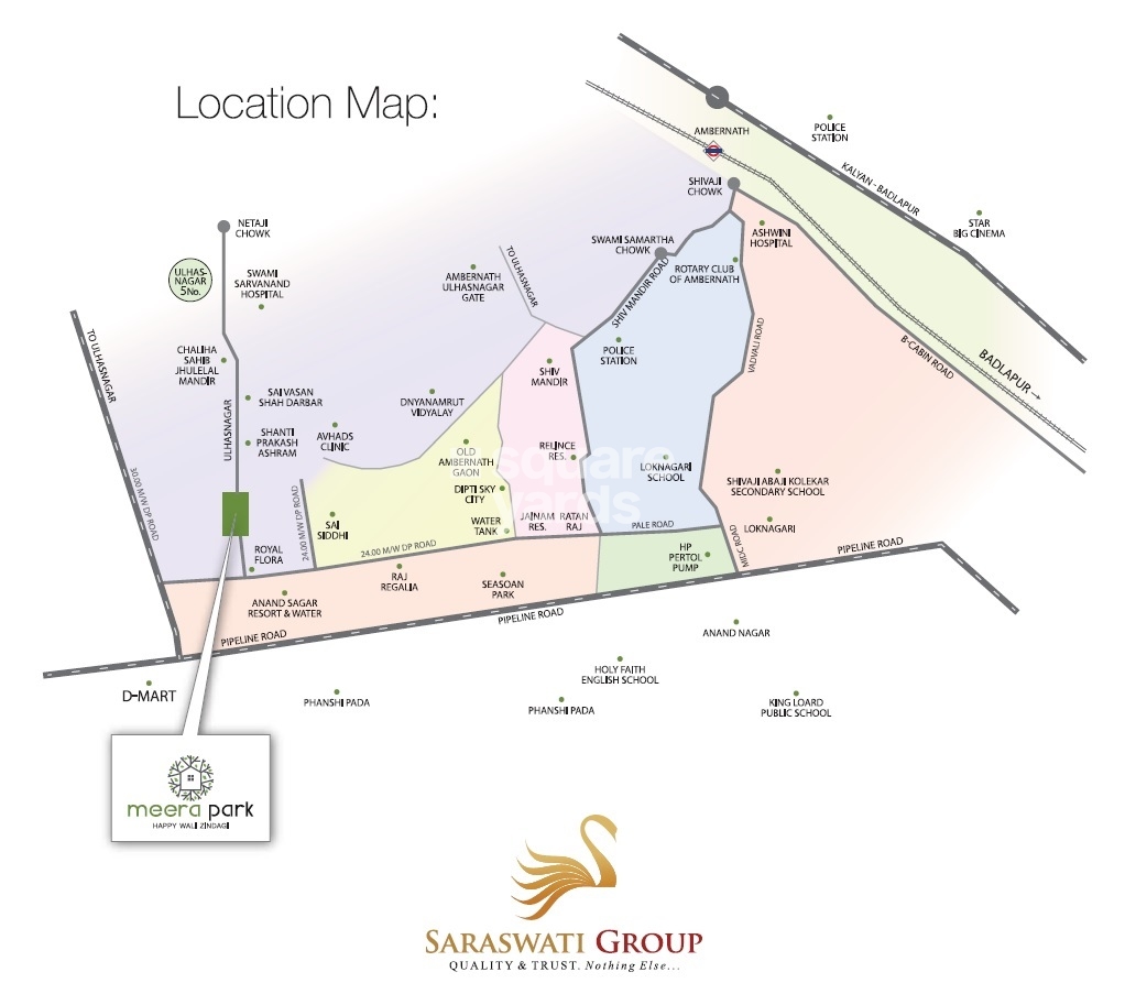 Saraswati Meera Park in Ambernath East, Thane @ 23.13 Lac - Floor Plans ...