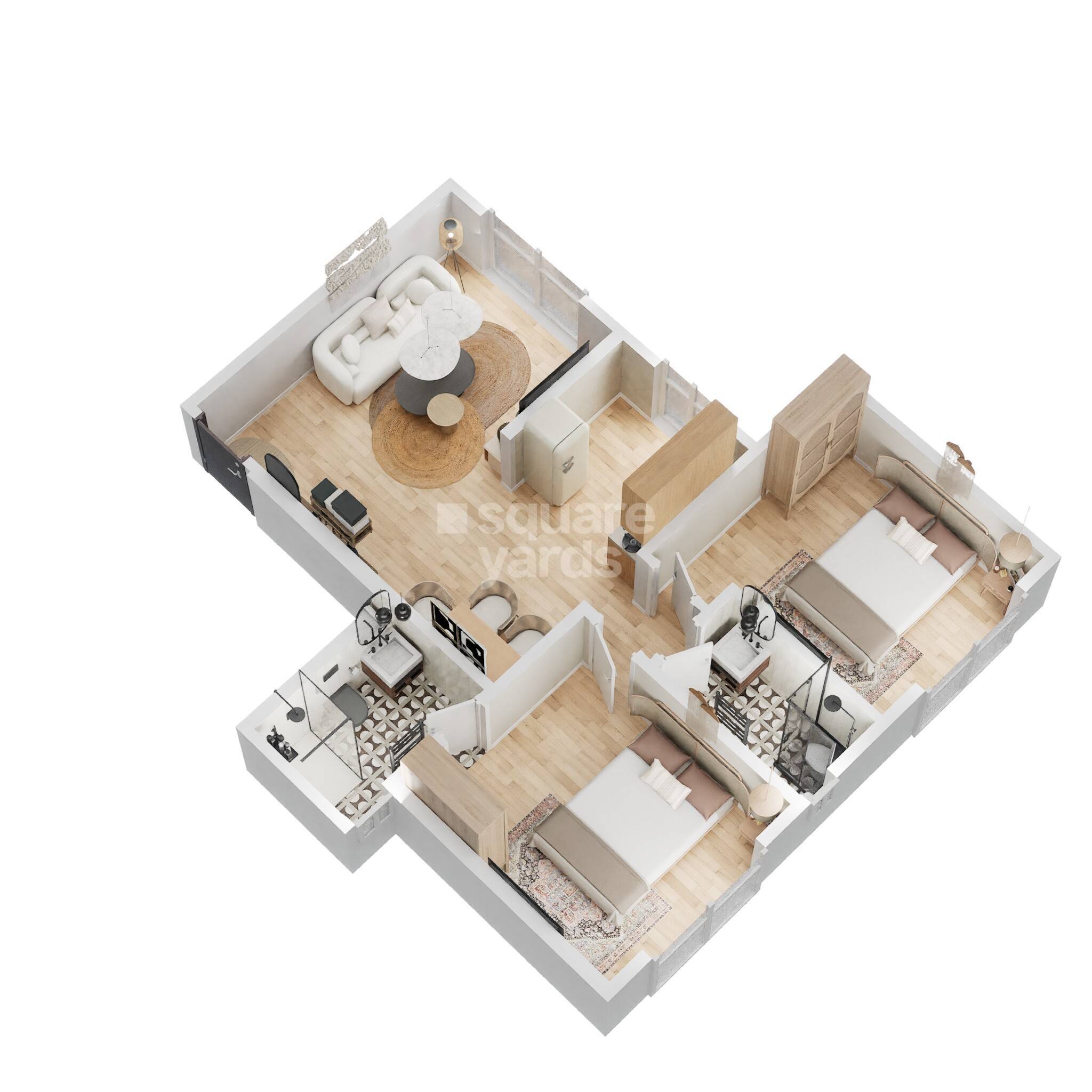 Haware My First Home Floor Plans - Shilphata, Thane
