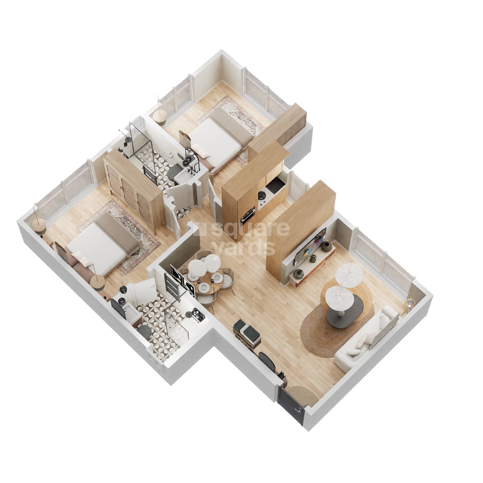 Haware My First Home Floor Plans - Shilphata, Thane