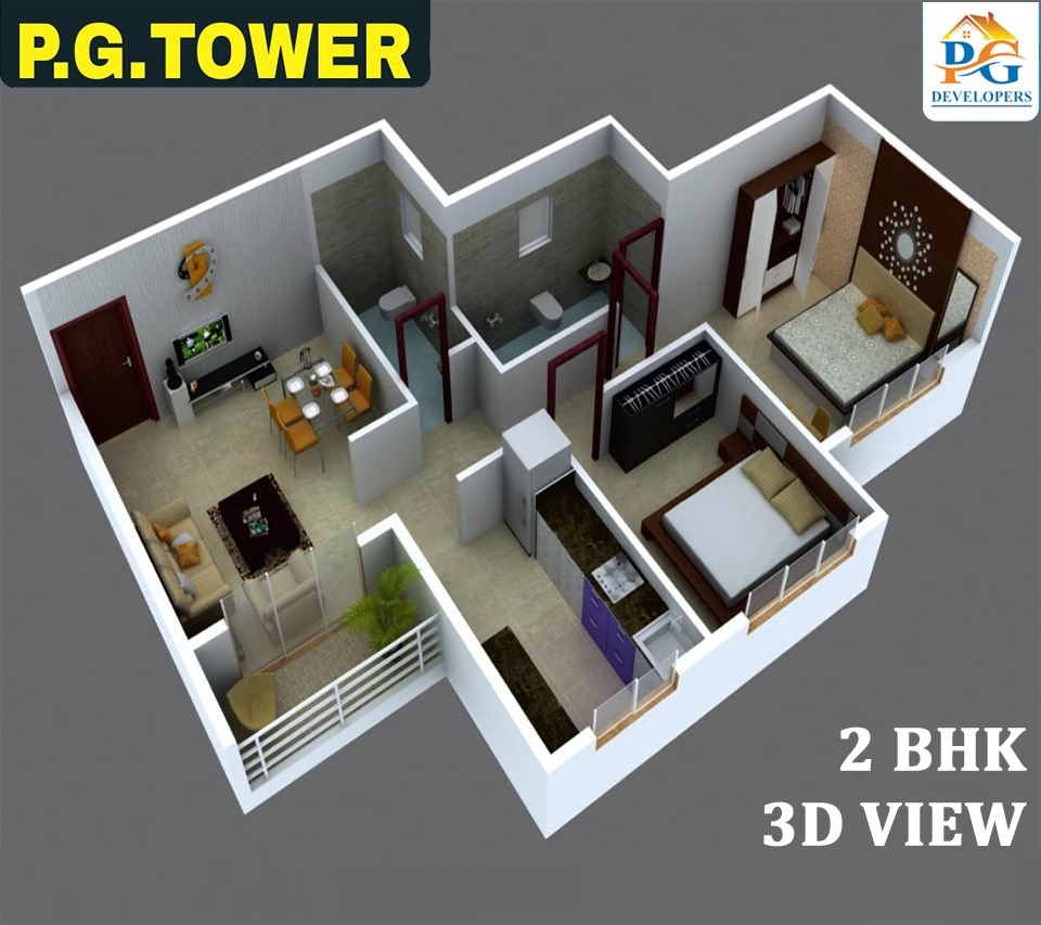PG Tower Floor Plans - Badlapur West, Thane