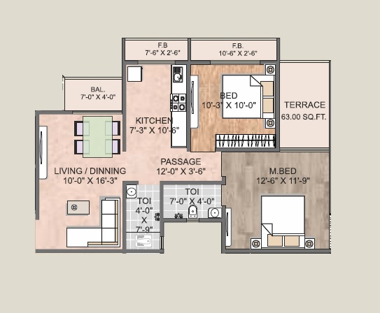 Vardhaman Bhoomi Residency Floor Plans - Kharivali, Thane