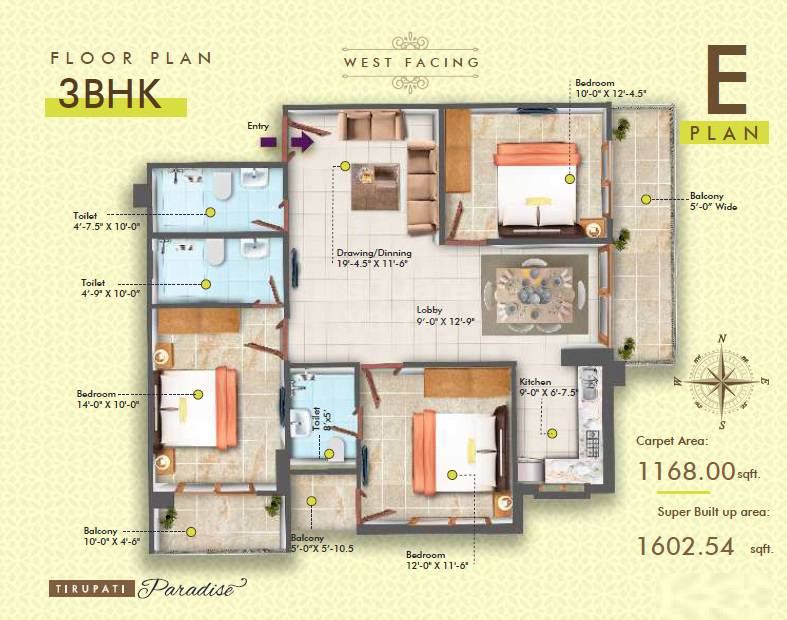 Tirupati Paradise Varanasi in Belwariya, Varanasi @ 34.81 Lac - Floor ...