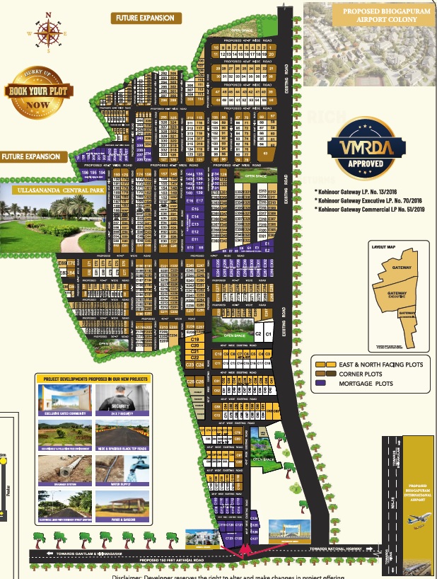 BBG Kohinoor Gateway Executive in Bhogapuram, Vizag @ 29.97 Lac - Floor ...