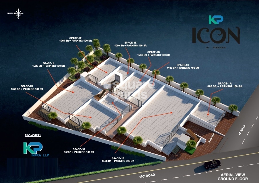 KP Icon in Yendada, Vizag @ 81.00 Lac - Floor Plans, Location Map & Reviews