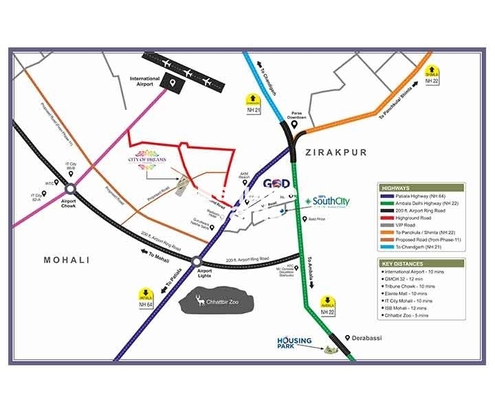 SBP City of Dreams Zirakpur Patiala Road, Zirakpur - Price List ...